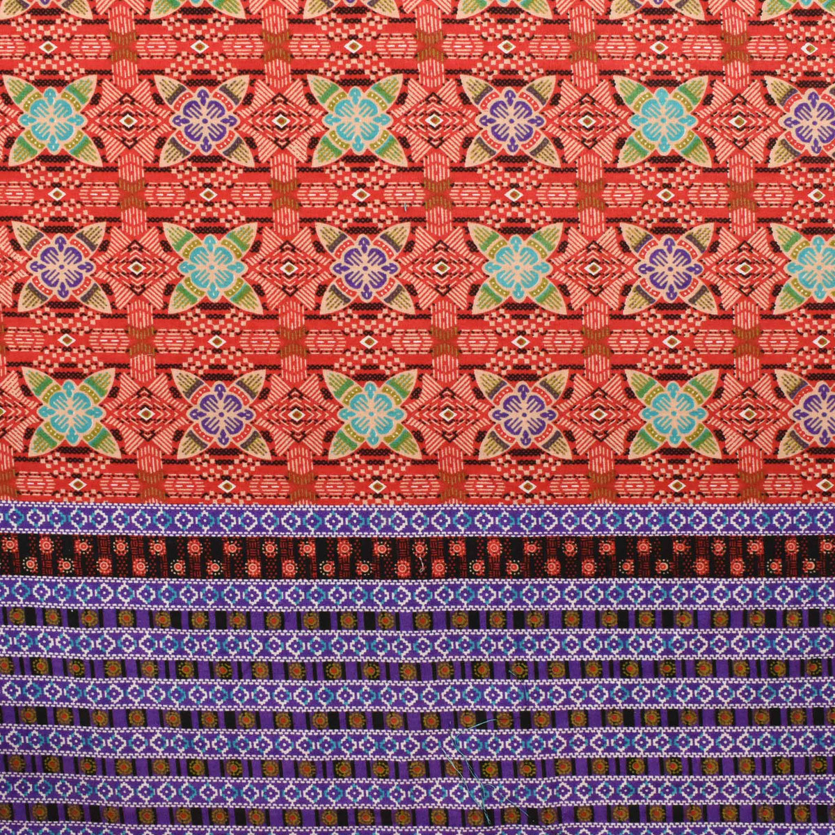 Purple Batik Border Cotton Print – Homecraft Textiles