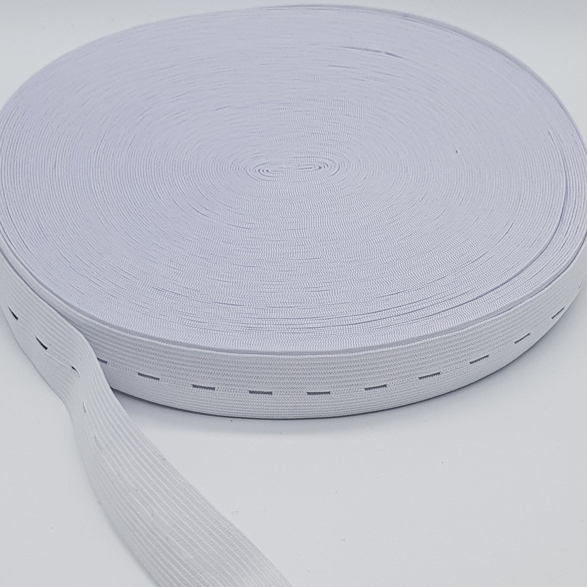 2.5cm Buttonhole Elastic 32Yds Roll – Homecraft Textiles