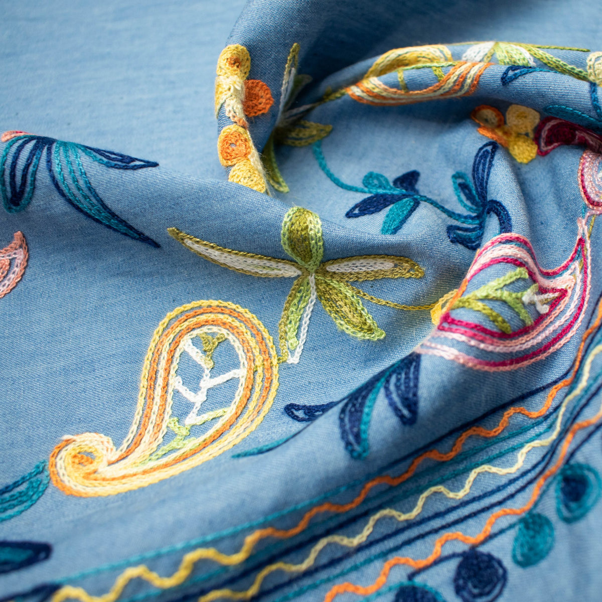 Embroidered Denim Design 376 – Homecraft Textiles