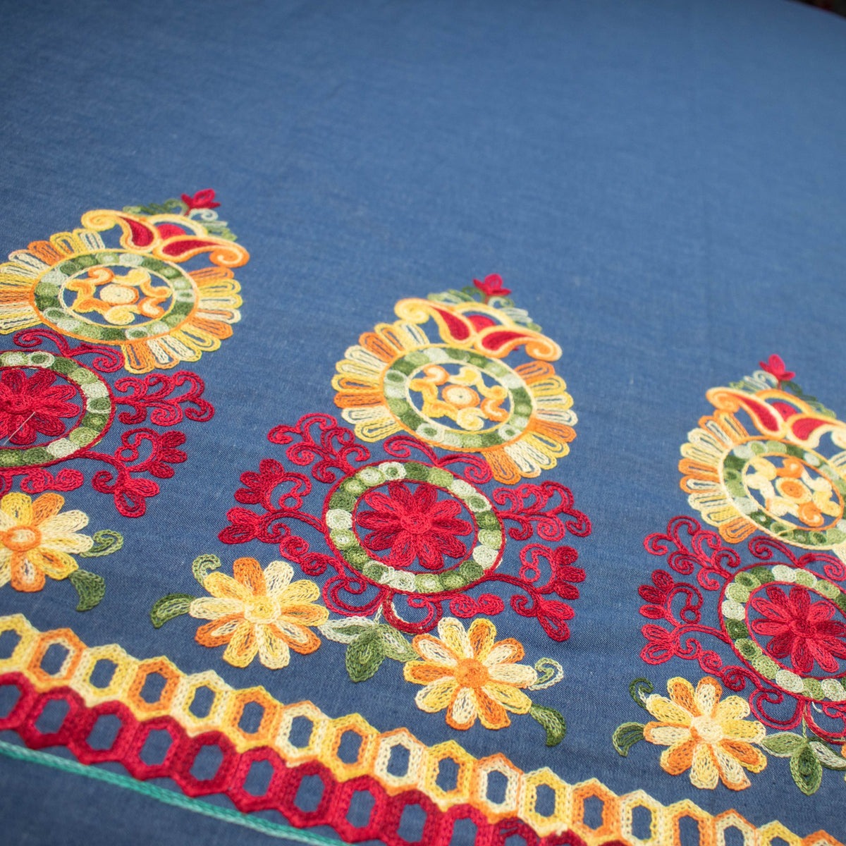 Embroidered Denim | Denim Prints | printed denim fabric | fabric paint ...