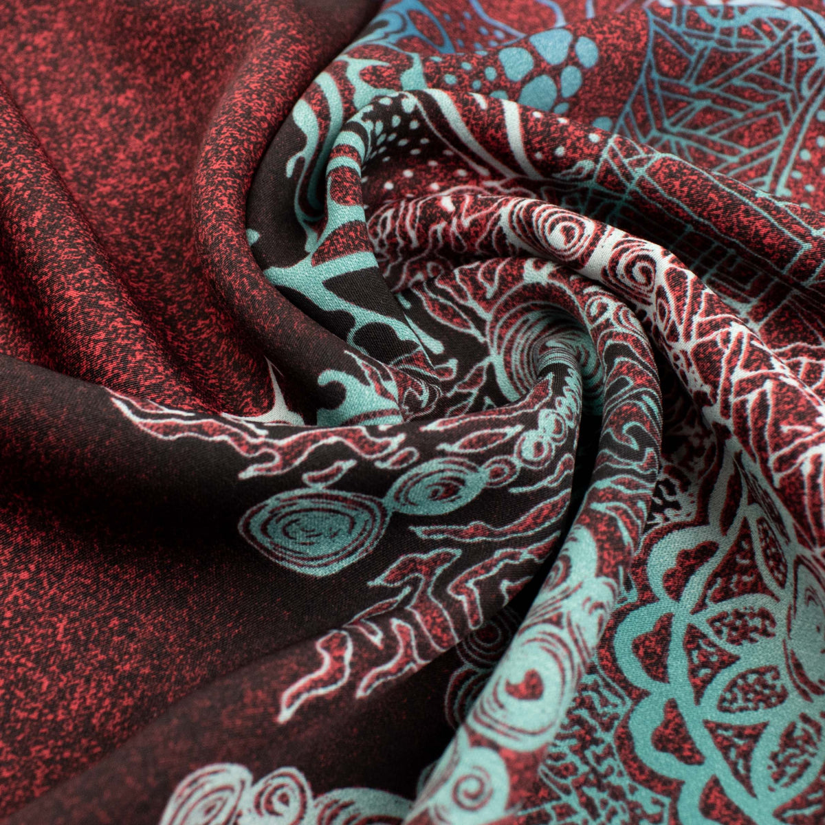Fine Satin Prints Design-659 Abstract Wine – Homecraft Textiles