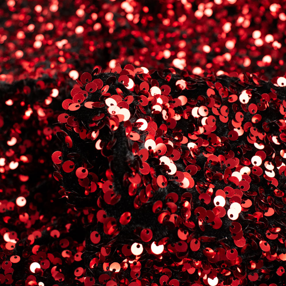 Heavy Sequin Spangle on a Premium Stretch Velvet Base – Homecraft Textiles