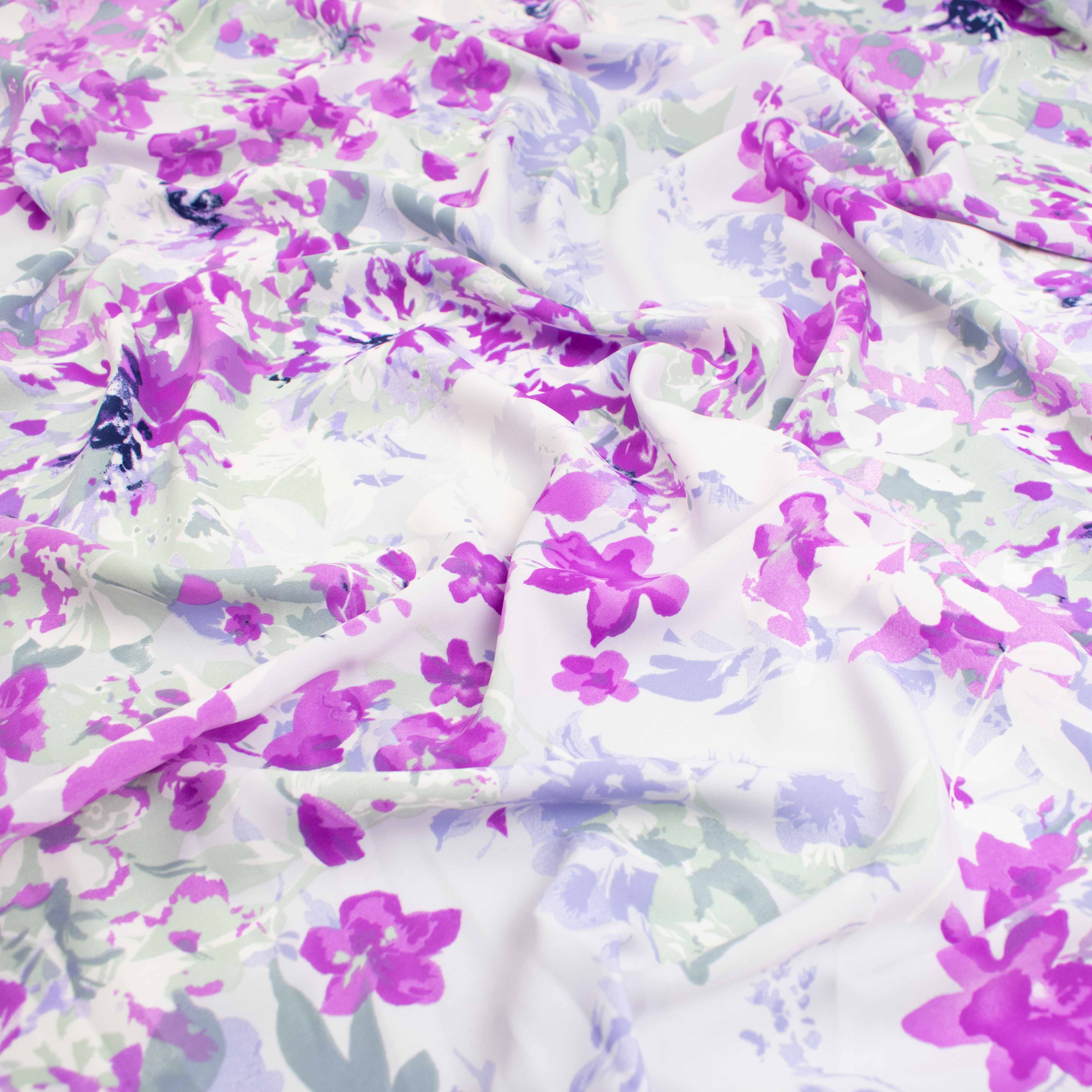Ice Wash Prints Design-694 Purple & Grey Floral – Homecraft Textiles