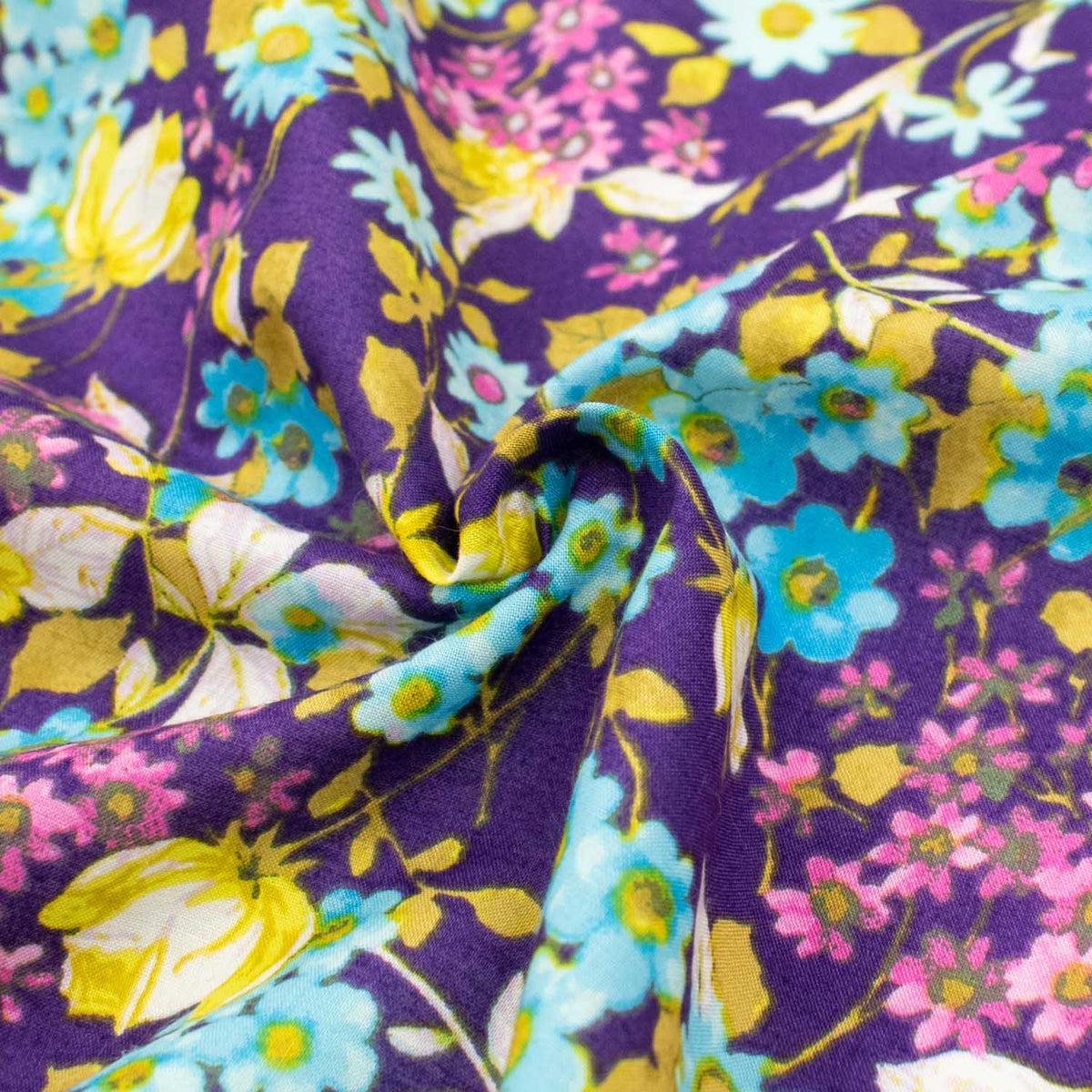 Japanese Pure Cotton Lawn Prints Design-188 Multicolour Floral Bloom o ...