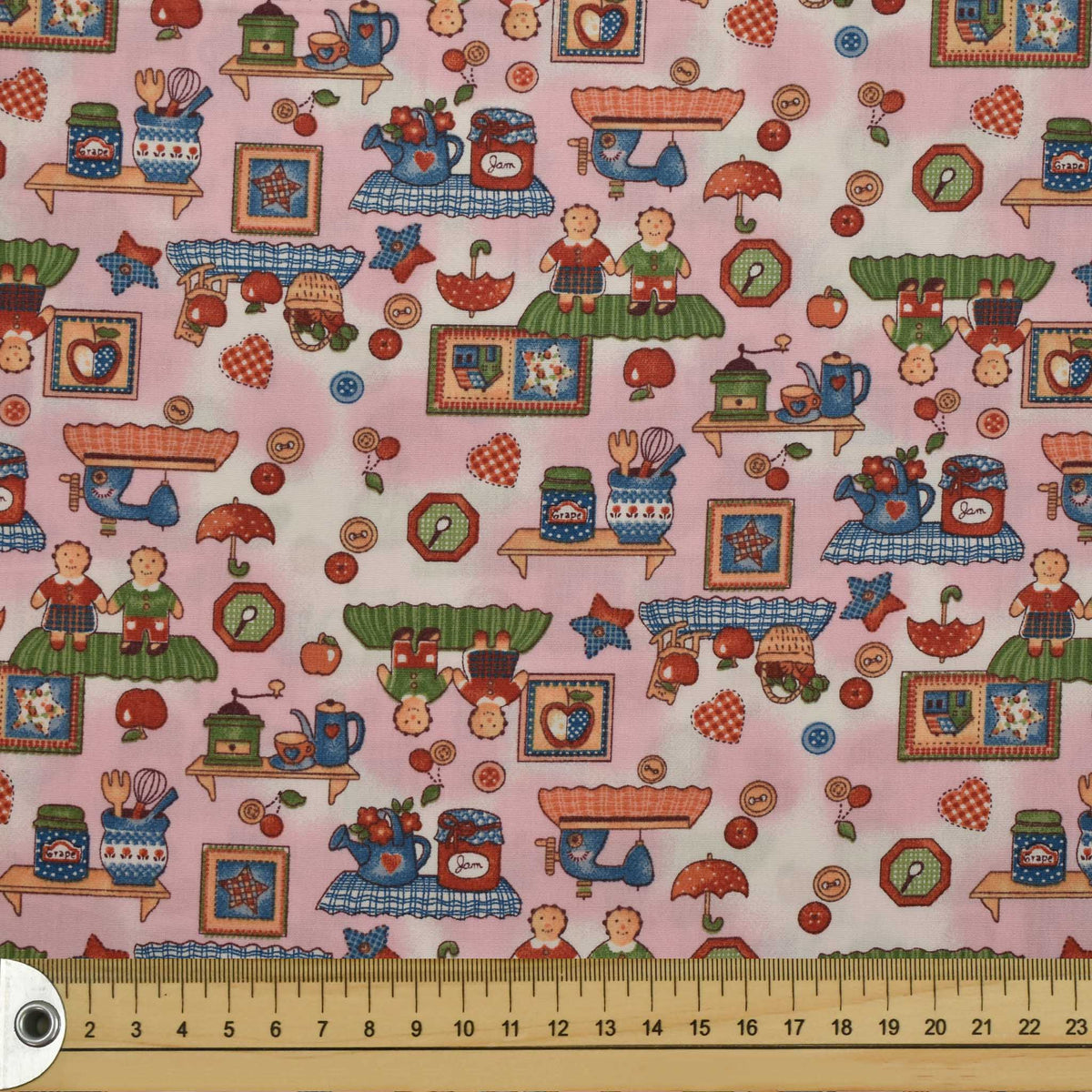 Pink Happy Home Cotton Print – Homecraft Textiles