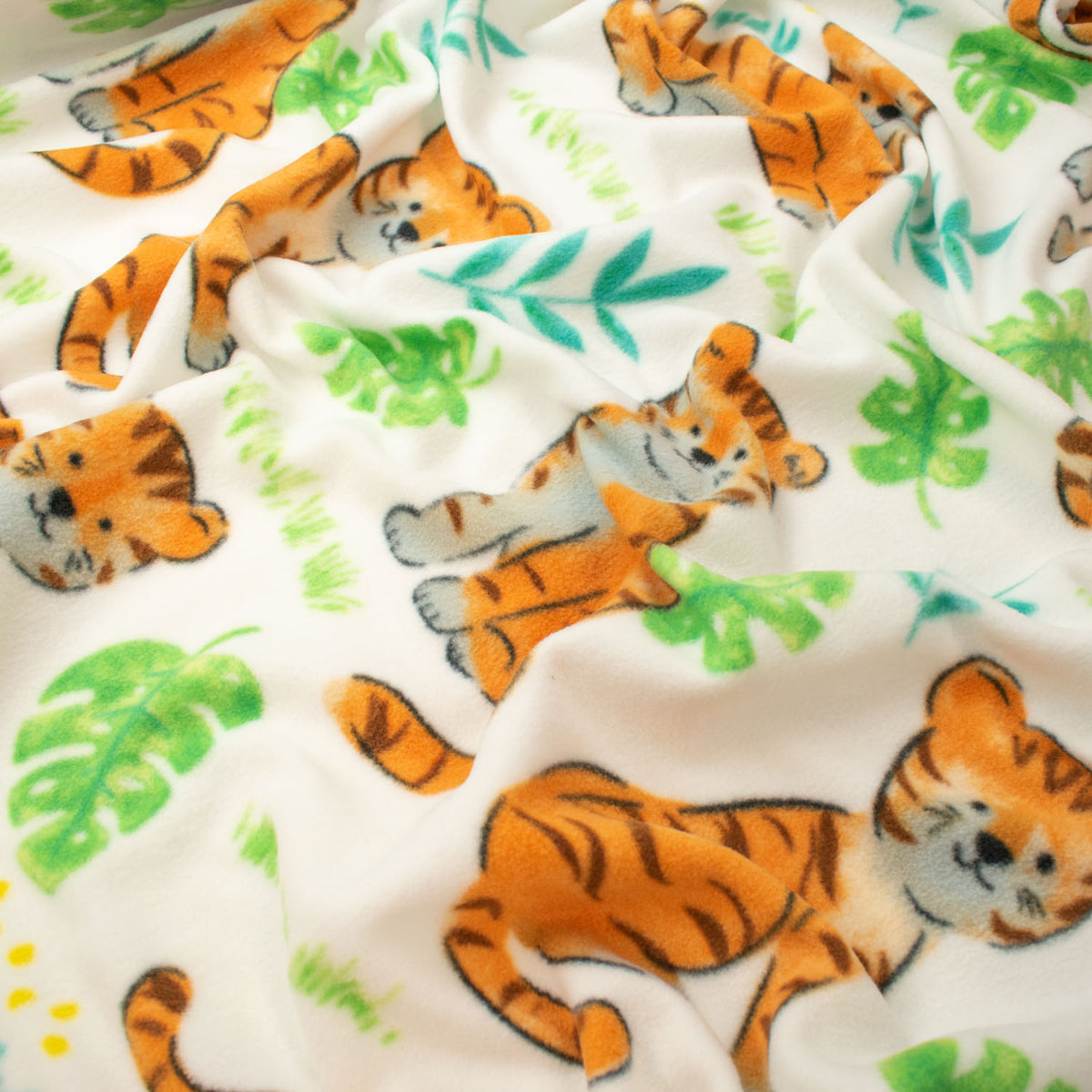 Cute Tigers Printed Polar Fleece Design 129 – Homecraft Textiles
