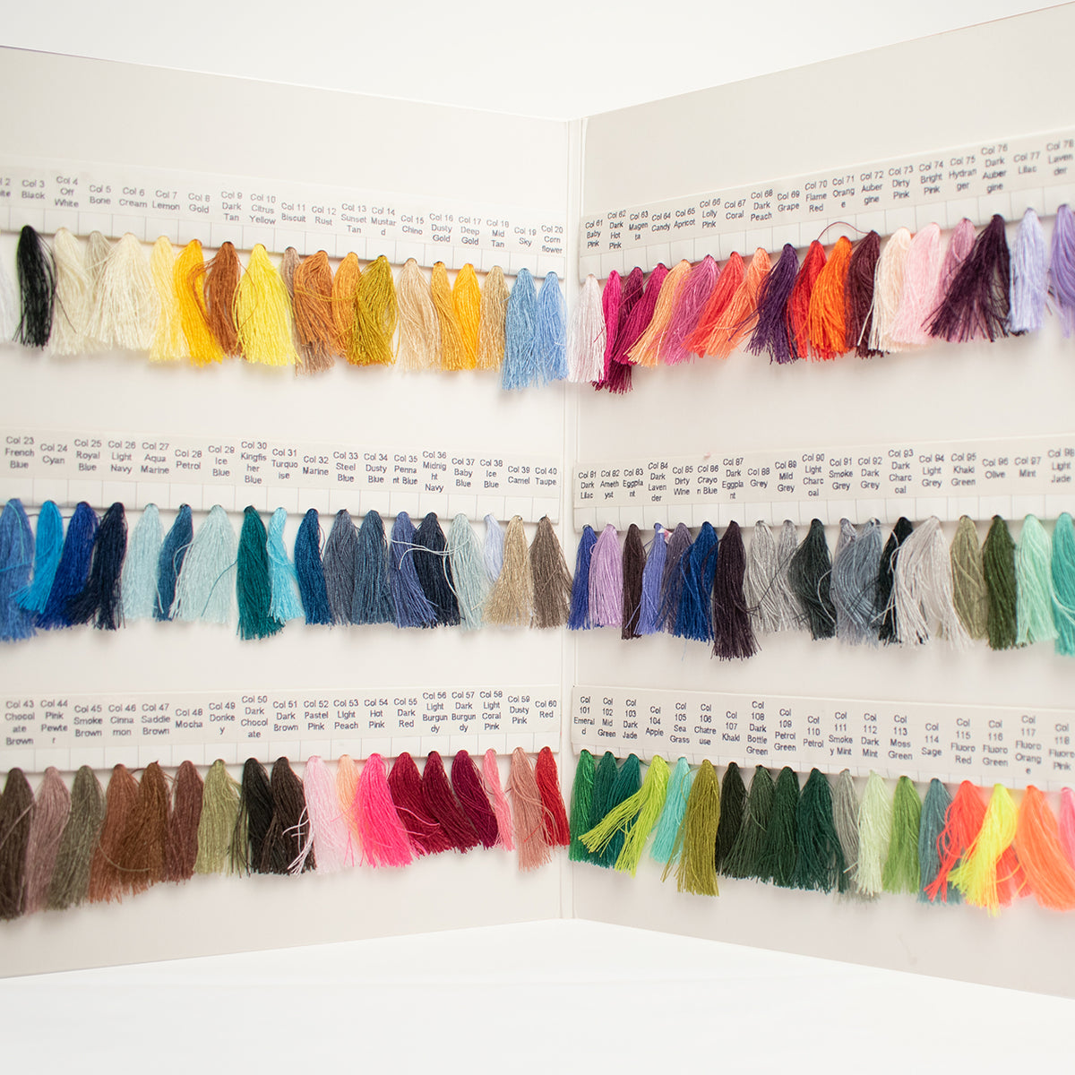 5000M Polyester Overlocking Thread Sample Book – Homecraft Textiles