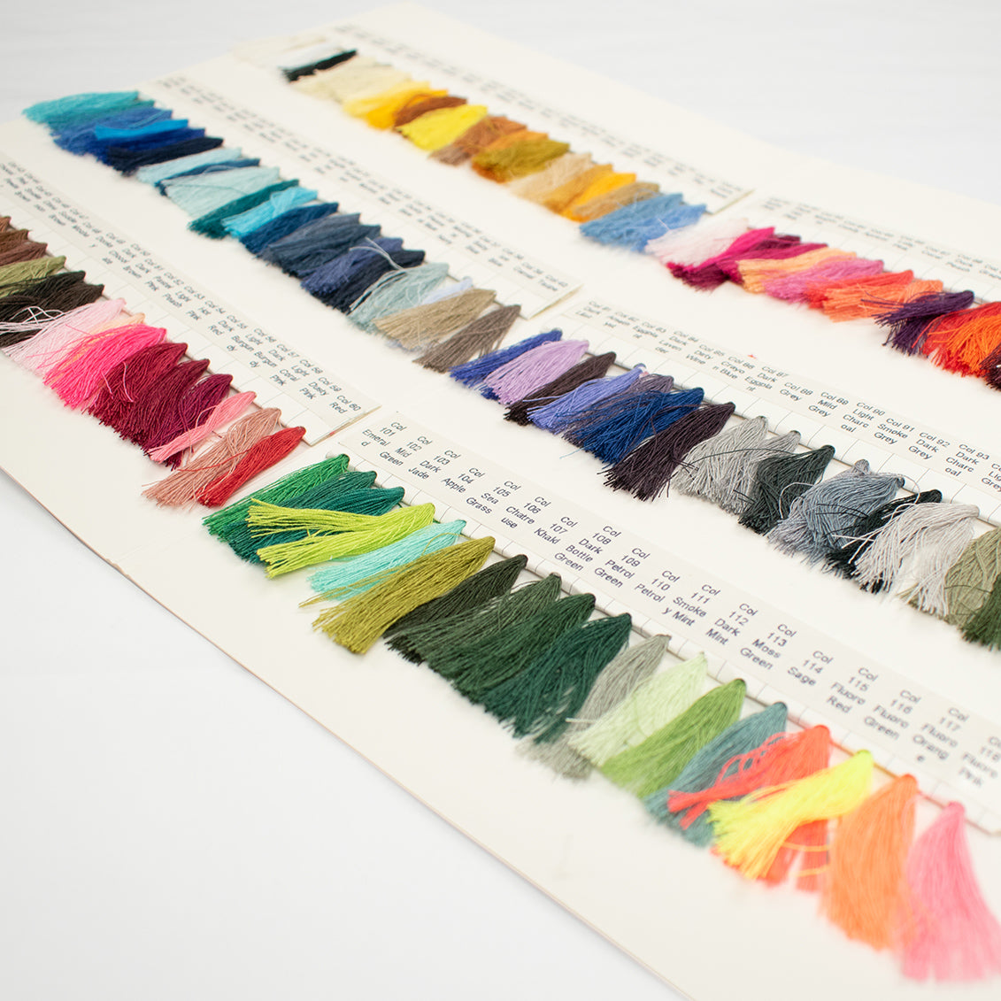 5000M Polyester Overlocking Thread Sample Book – Homecraft Textiles