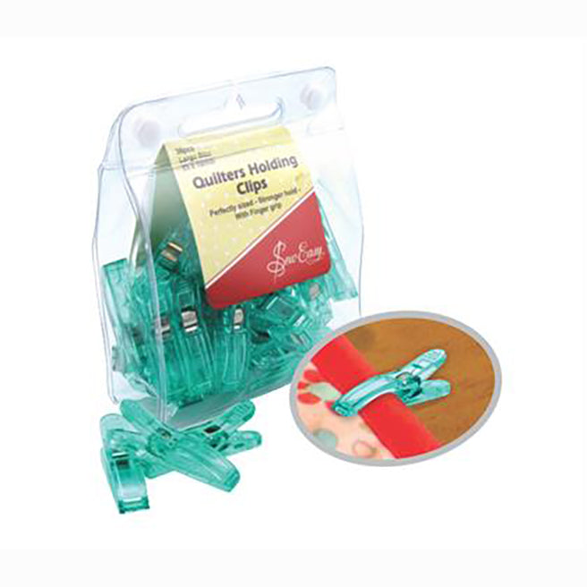 Quilter's Holding Clips (Large) 55 x 12mm - 36 pcs Clips in hang sell ...