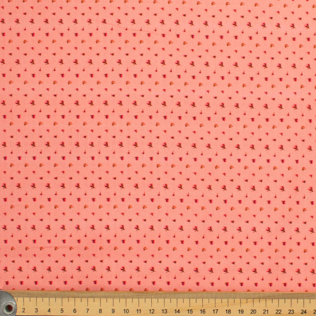 Ruby Red Collection #04 Pink Small Grass Floral Cotton Prints ...