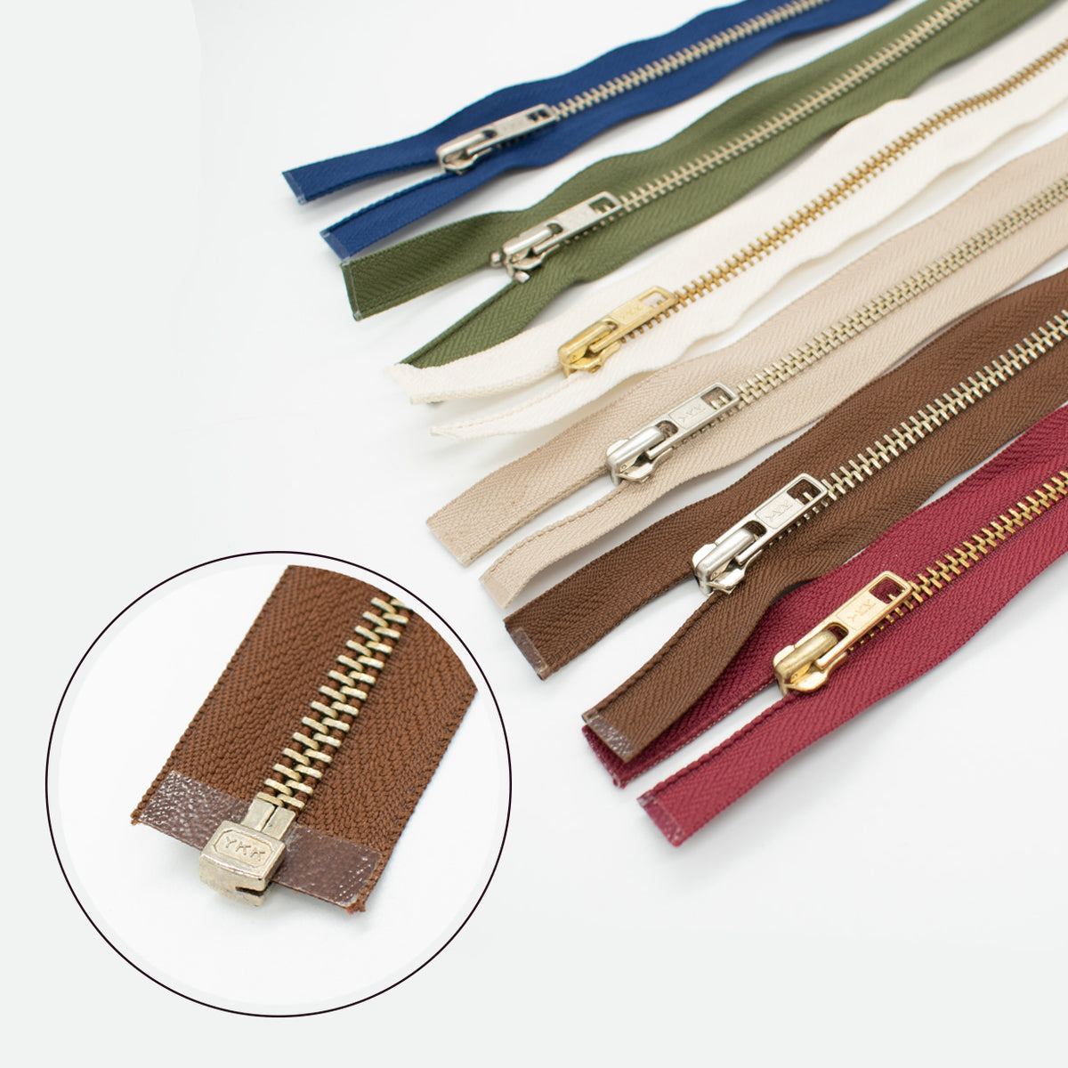 YKK Open End Heavy Duty Metal Zip 45CM – Homecraft Textiles