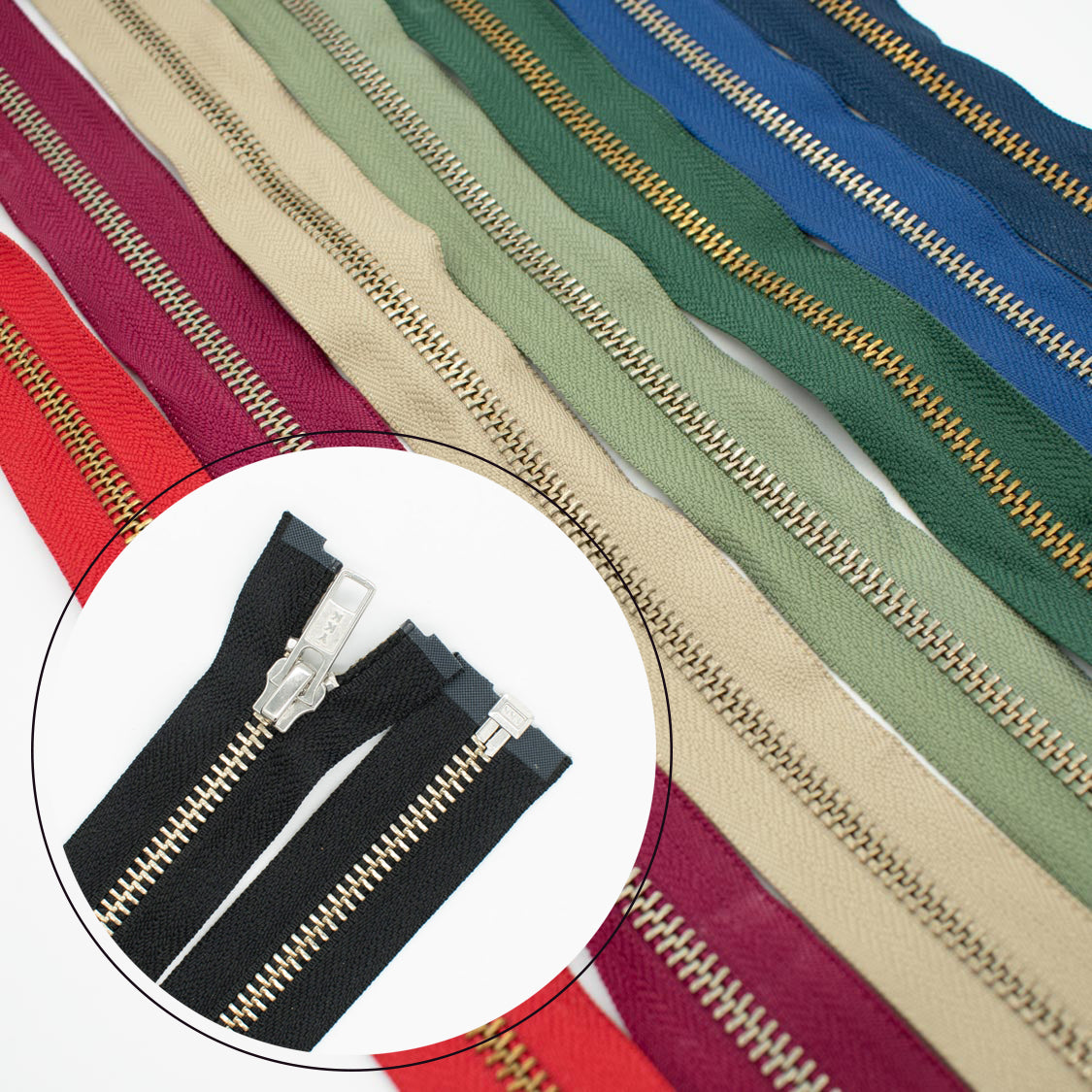 YKK Open End Heavy Duty Metal Zip 65CM – Homecraft Textiles